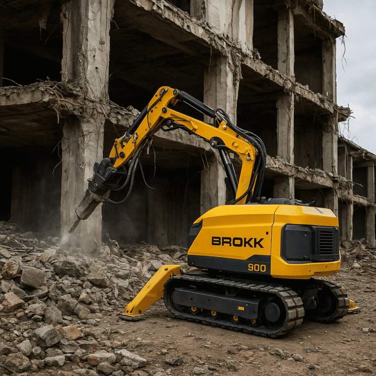 Brokk 900 – (remote demolition) - Machines at work