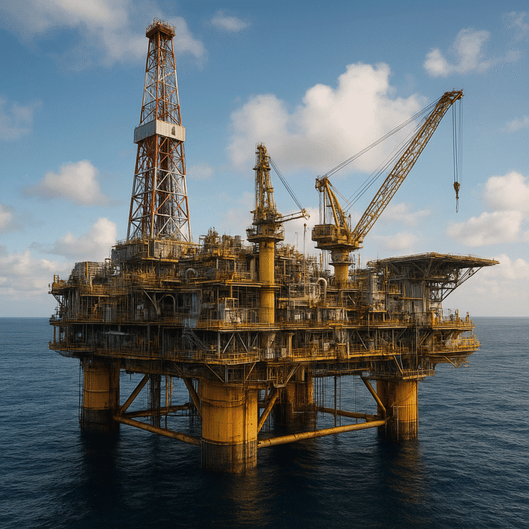 The World’s Largest Offshore Oil Rigs and Their Machinery - Machines at ...