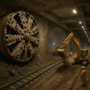 How Machines Build Underground Metros and Subway Systems - Machines at work