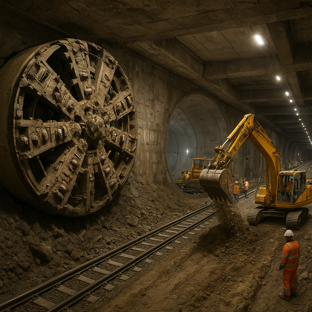 How Machines Build Underground Metros and Subway Systems - Machines at work