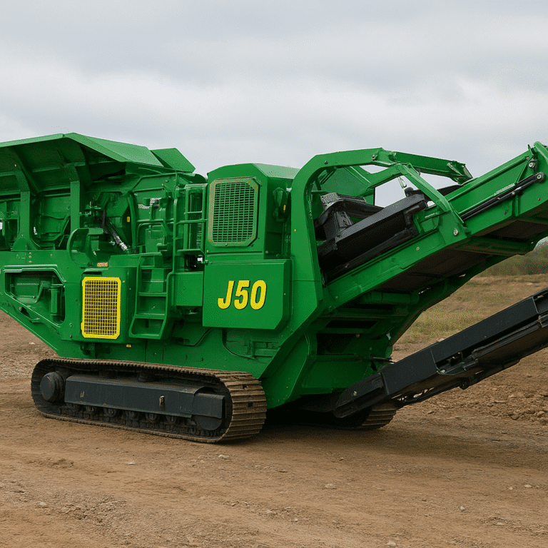 McCloskey J50 – (mobile crusher) - Machines at work