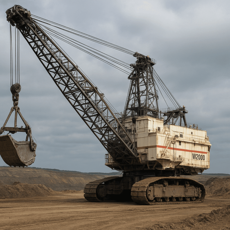 Walking Dragline W2000 – (dragline) - Machines at work