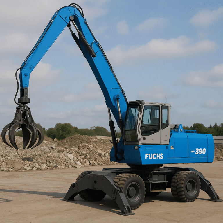 Fuchs MHL 390 – (material handler) - Machines at work