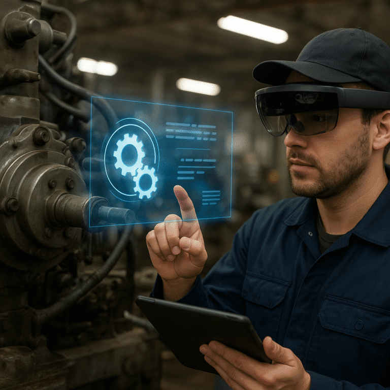 How Augmented Reality Helps in Machine Maintenance - Machines at work